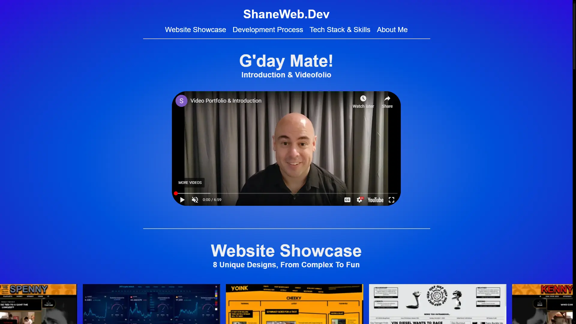 Web Developer & Front-end Specialist Shane Donovan's Homepage ...